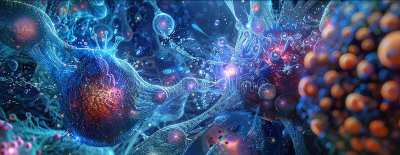 Macro View of Cell, Abstract Background of Organic Structure of Micro ...