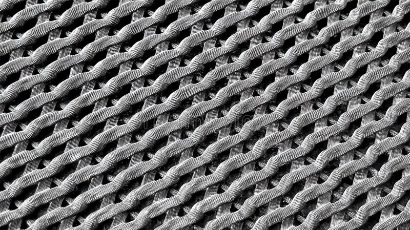 Macro View of Chain Link Fence at School Stock Illustration ...