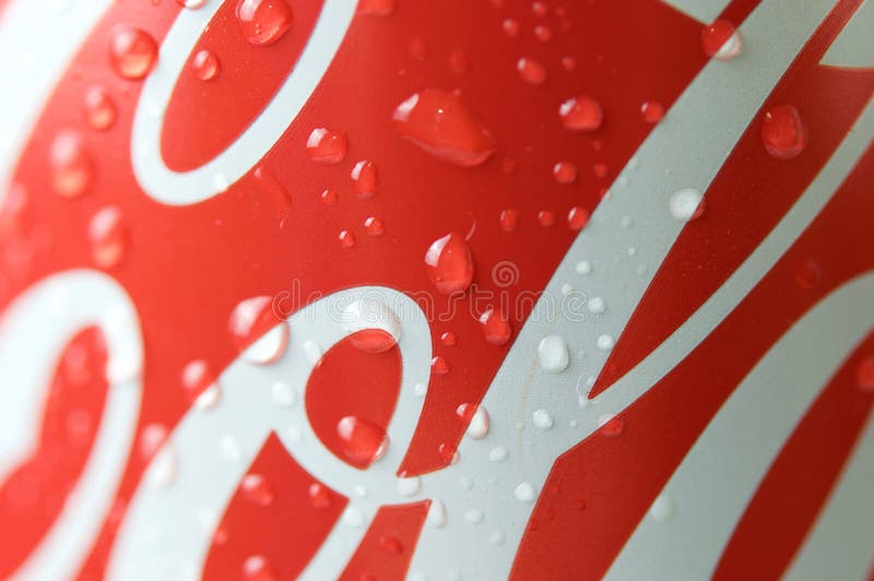 Coca cola cans with drops editorial photo. Image of refreshing - 111310001
