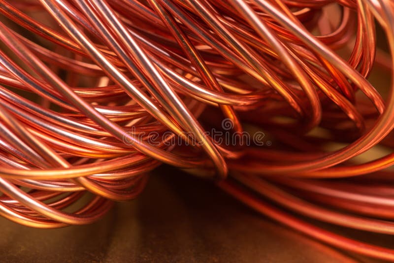 Copper Wire, Raw Materials Metals Industry Stock Photo - Image of metal ...