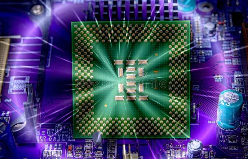 Cpu Pins and Circuit Mother Board Stock Photo - Image of circuit ...