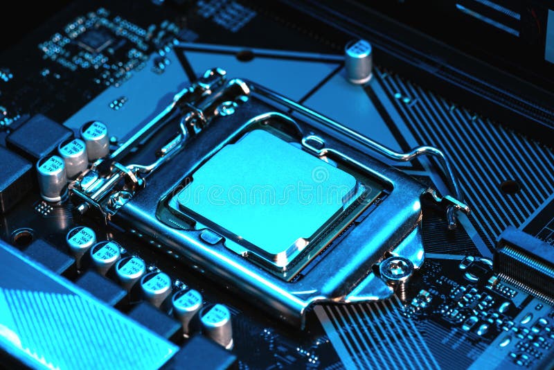 Macro Cpu Socket Cpu Socket The Main Components Of A Computer Stock