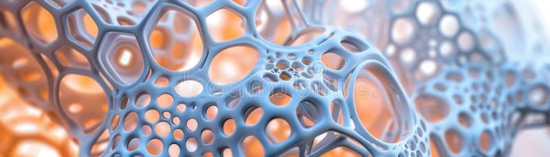 84 Macro View of 3D Printed Translucent Complex Geometric Structure ...