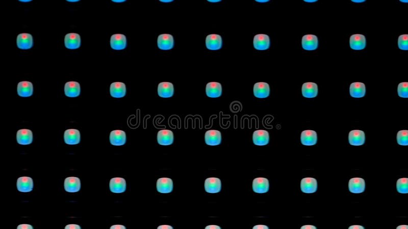 LED Screen Displaying an RGB Dot Pattern Stock Illustration ...