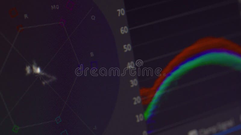 Macro View of the Display when Working in a Graphical Editor. Stock ...