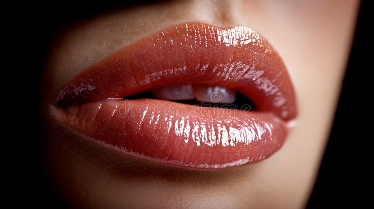 Macro View of Diverse Lips with Different Tones and Textures ...