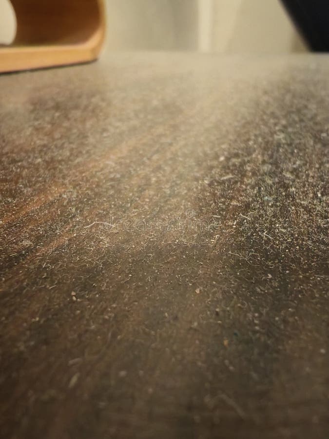 Macro View of a Dusty Wooden Surface Table Stock Photo - Image of ...