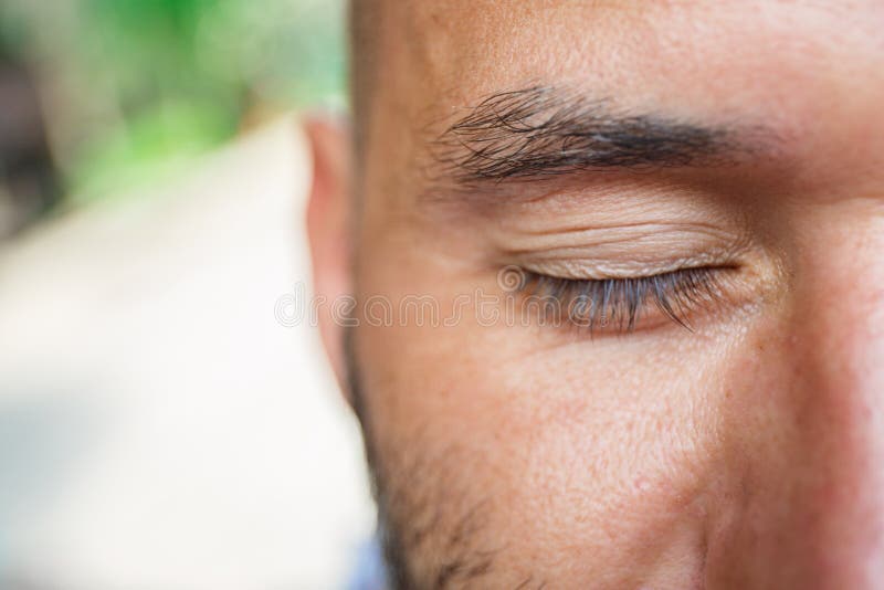 Macro view of an eye stock photo. Image of male, look - 83957422