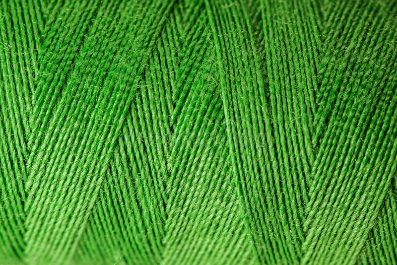 Macro View of Green Thread Wound Stock Photo - Image of crochet ...