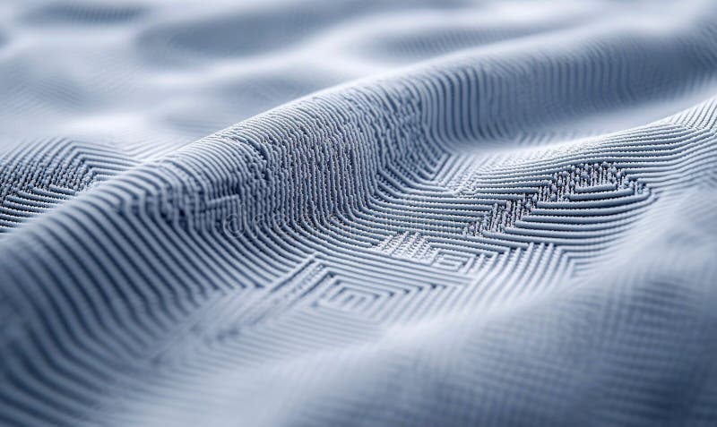 Macro View of High Tech Cleaning Cloth with Embedded Microchips and ...