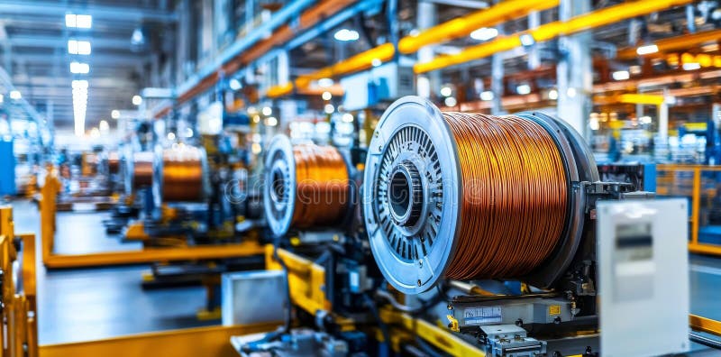 This Macro View of Industrial Electricity Components Focuses on Copper ...