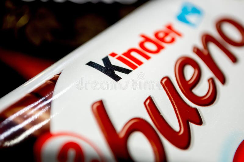 Macro View of Kinder Bueno Chocolate Bar Package Editorial Stock Image ...
