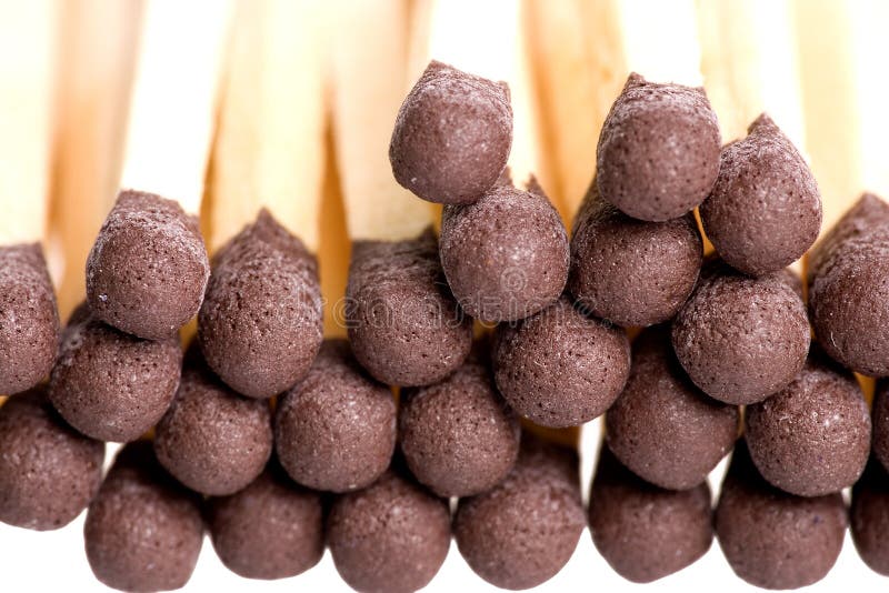 Macro view of match sticks stock image. Image of equipment - 5072797
