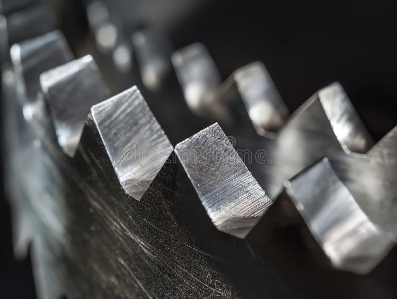 Close-up of Machine Gear Teeth Stock Image - Image of industrial ...