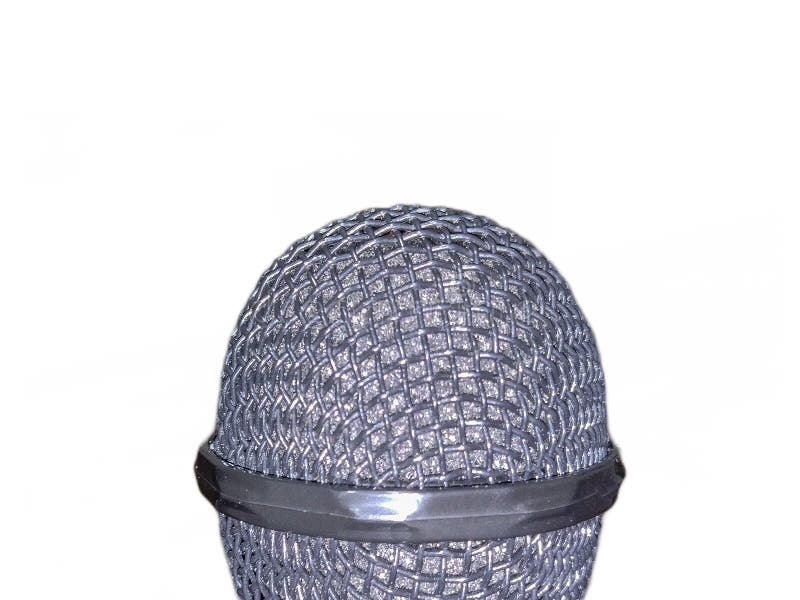 Macro view of a microphone stock photo. Image of audio - 265785994