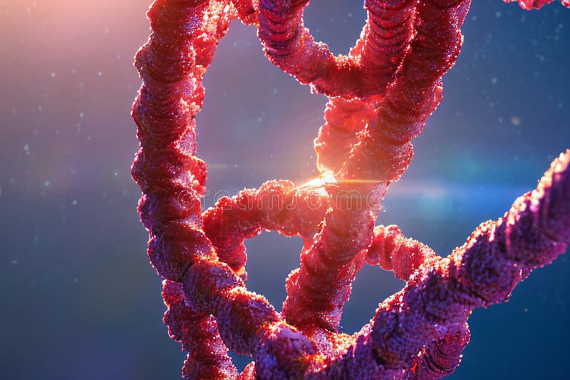 Macro View of Microscopic Biology-themed Strands, Evoking Cell Chains ...