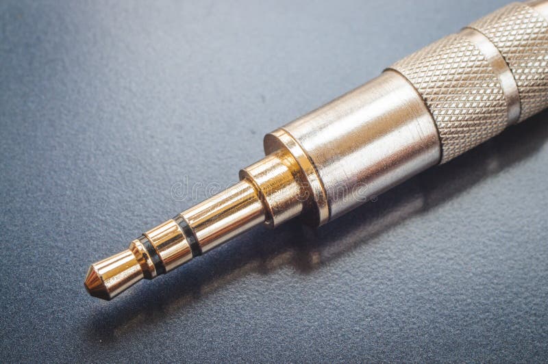 Macro View of 3.5mm Audio Jack Stock Image - Image of instrument ...