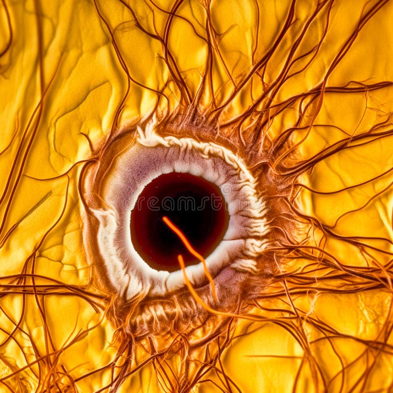 A Macro View of a Neuron Inside a Brain Nerve Cell, Generative AI Stock ...