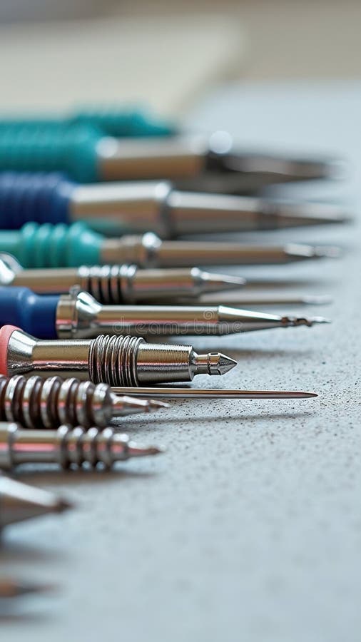 Macro View of Precision Dental Tools on Textured Surface in Clinic ...