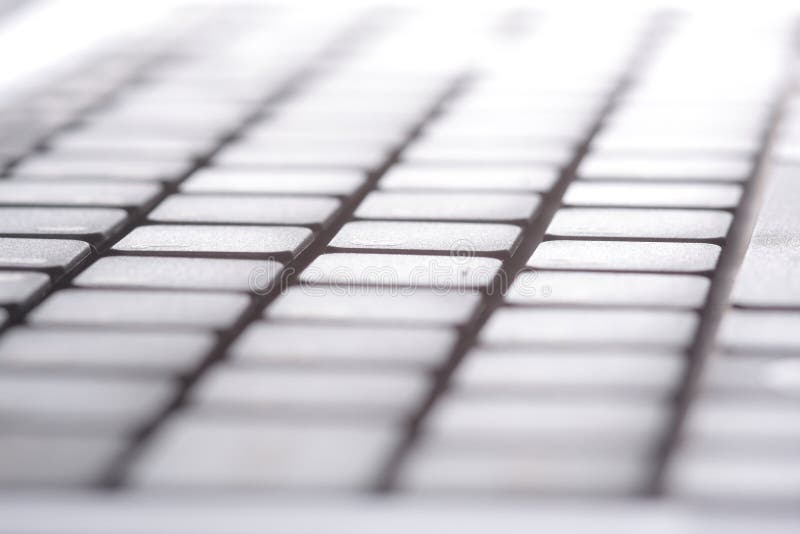 Macro View Rows of Keys on Laptop Computer Stock Photo - Image of shot ...