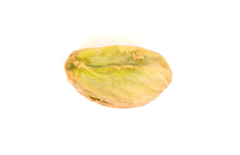 Single Pistachio Nut Isolated Stock Photo - Image of shell, pistachio ...