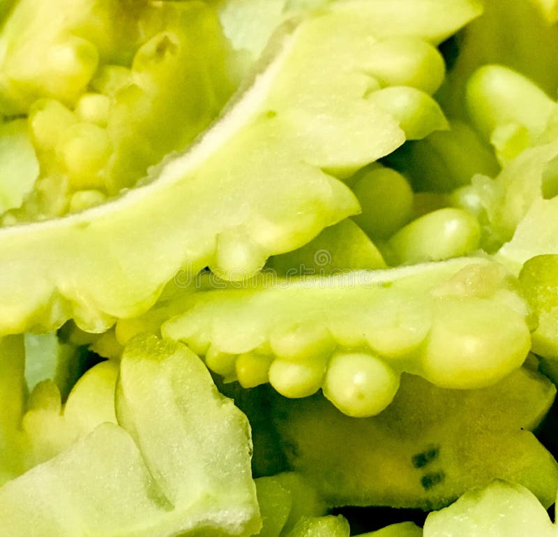 Sliced Bitter Melon stock image. Image of ampalaya, healthy - 54404437