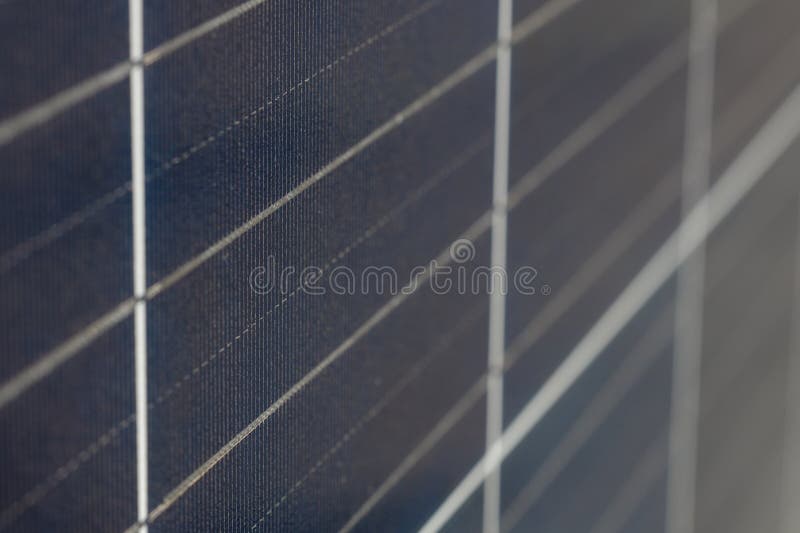 Macro View of Solar Panel. Close Up of Solar Panels - Macro Stock Image ...