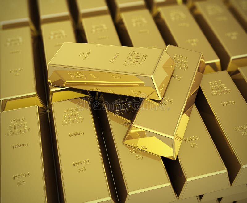 Stacks of gold bars stock photo. Image of bank, concept - 34087984