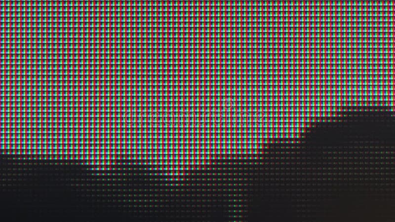 Macro View of a Television LED Display with RGB Sub Pixels Stock ...