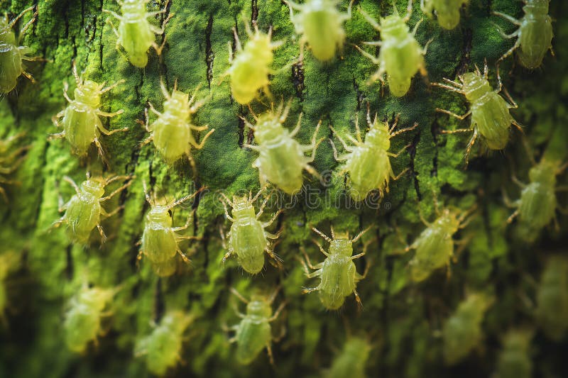 Macro View Tree Bark Covered Stock Illustration - Illustration of ...