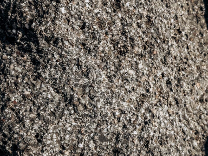 Macro View of Urban Asphalt Filled with Quartz and Stone Particles ...