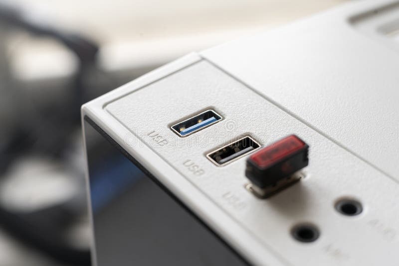 A Macro View of the Usb 3.0 Data Connection, Inserting the Wire Port ...