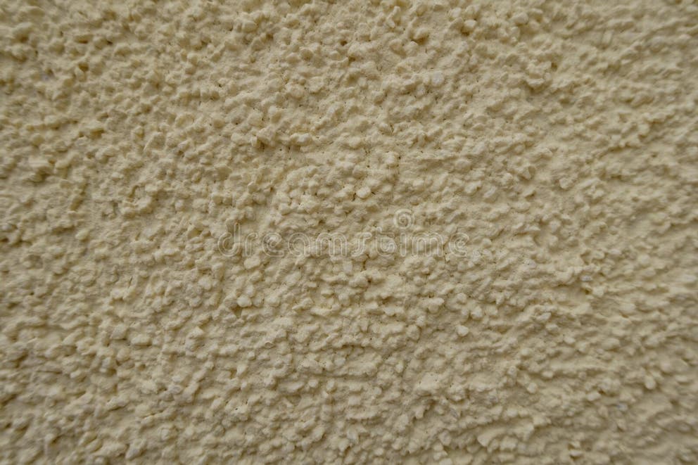 Macro of Wall with Light Beige Roughcast Finish Stock Image - Image of ...