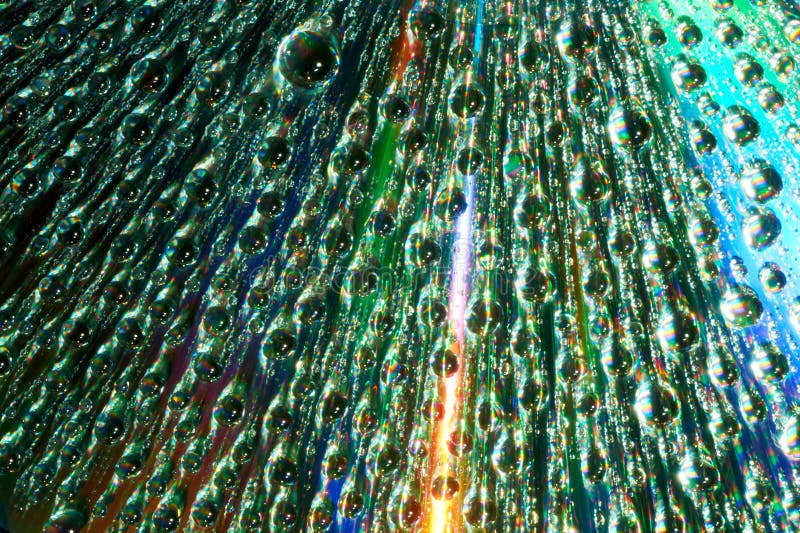 Macro of Water Drops on Multicolor Background Stock Image - Image of ...