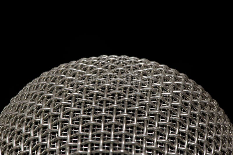 Macro of Wire Mesh Covering a Microphone Stock Photo - Image of plexus ...
