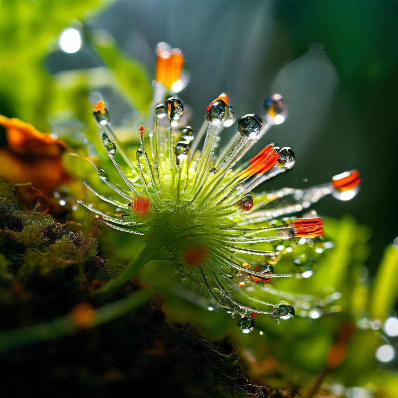 The Macro World Reveals the Intricate Web O Life that Thrives I Stock ...