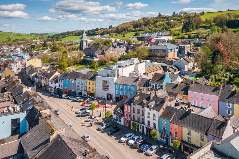 Macroom, Ireland - April 22, 2024: Architecture of the Macroom Town in ...