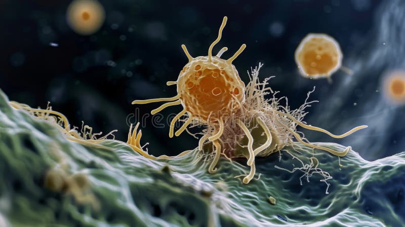 A Macrophage Cell Engulfing a Foreign Object Its Impressive Size ...