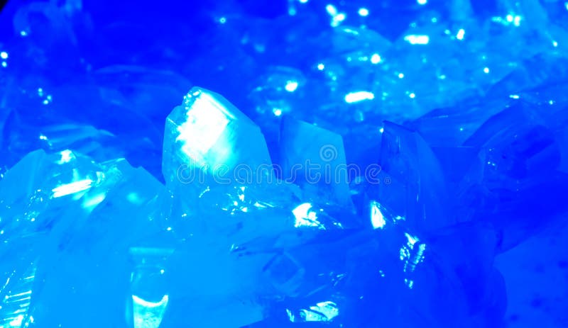 Macrophotography of Blue Transparent Crystals of Copper Sulfate ...