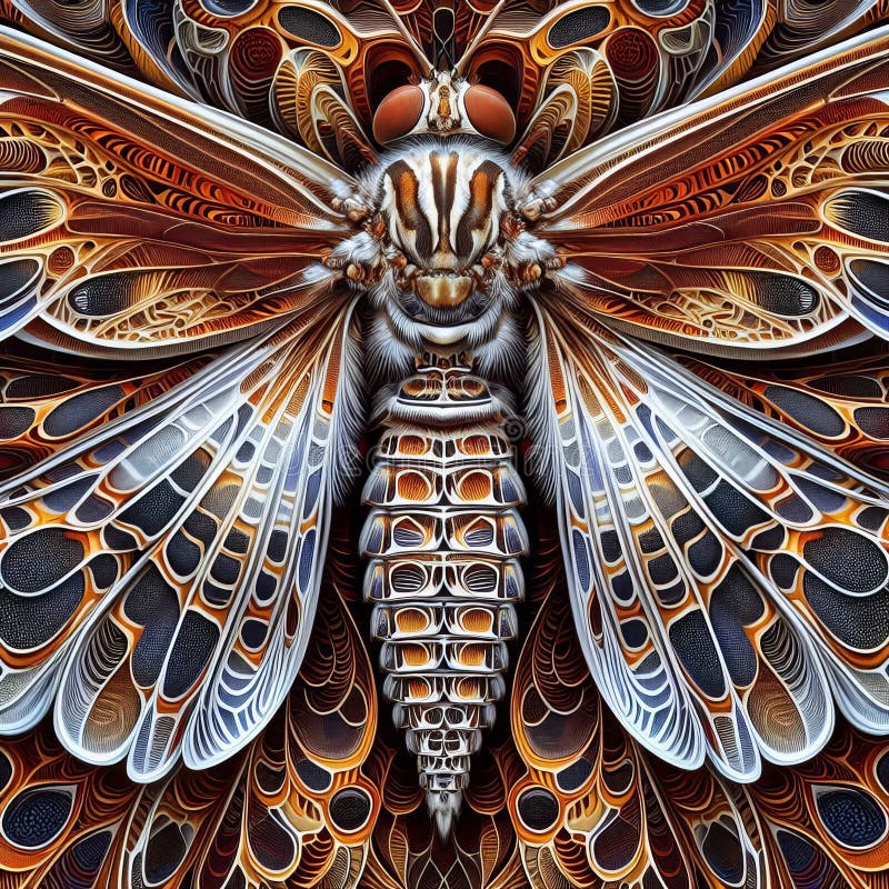 Macrorealism Insect Patterns a Detailed Study of the Patterns on Stock ...