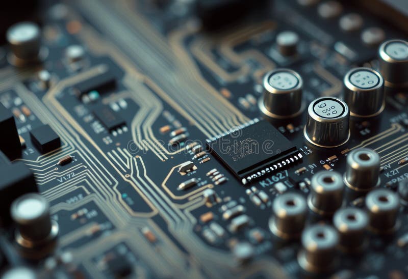 Macrorealism Matrix Code a Close Up Hyperrealistic View of a Ci ...