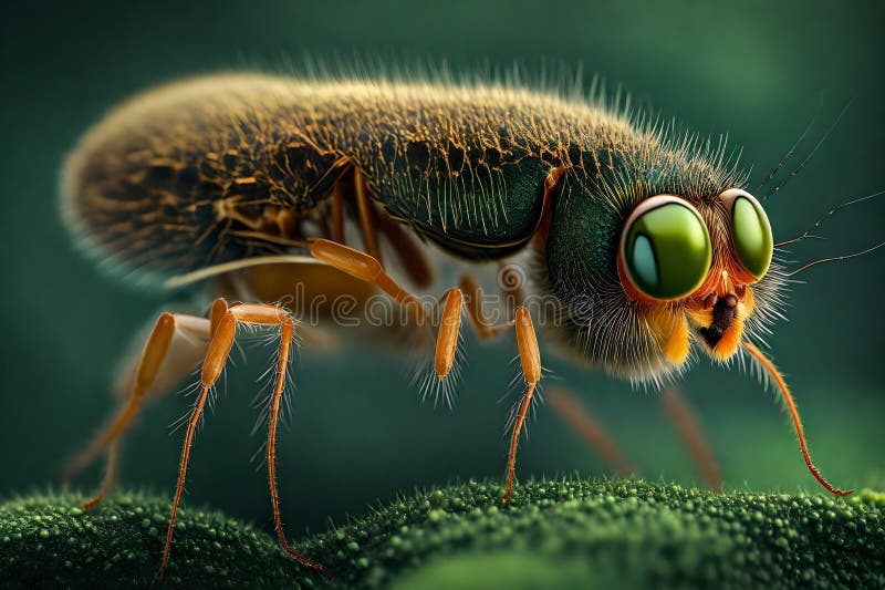 Macroscopic Close Up of a Small Insect Bug Spider Fly Stock ...