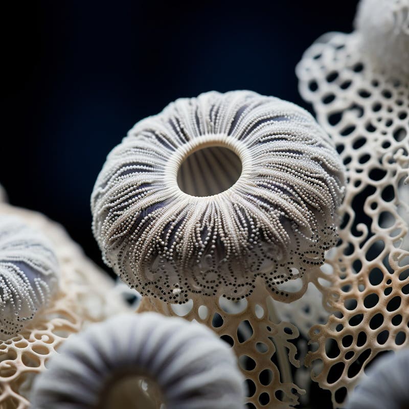 Macroscopic Shot If Radiolaria Cells, AI-generated. Stock Illustration ...