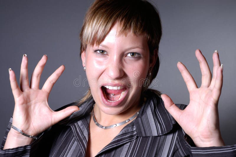 Mad stock image. Image of female, angry, mouth, person - 223881