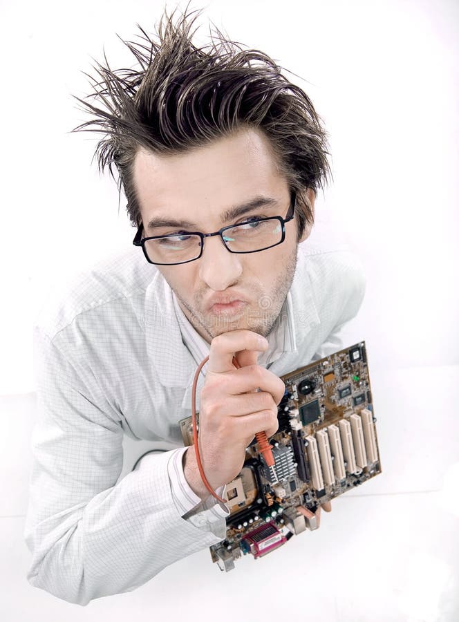 Mad stock image. Image of desktop, engineer, service, computer - 9093709
