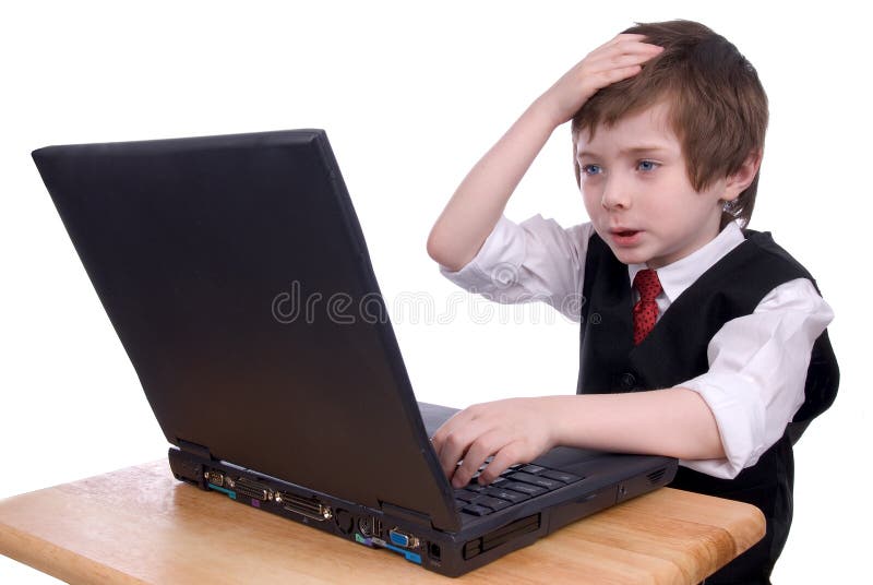 Kid Mad At Computer