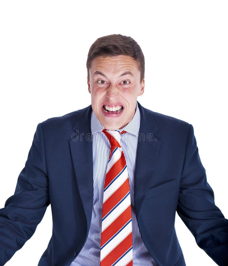 Mad businessman screaming stock image. Image of businessman - 23352743