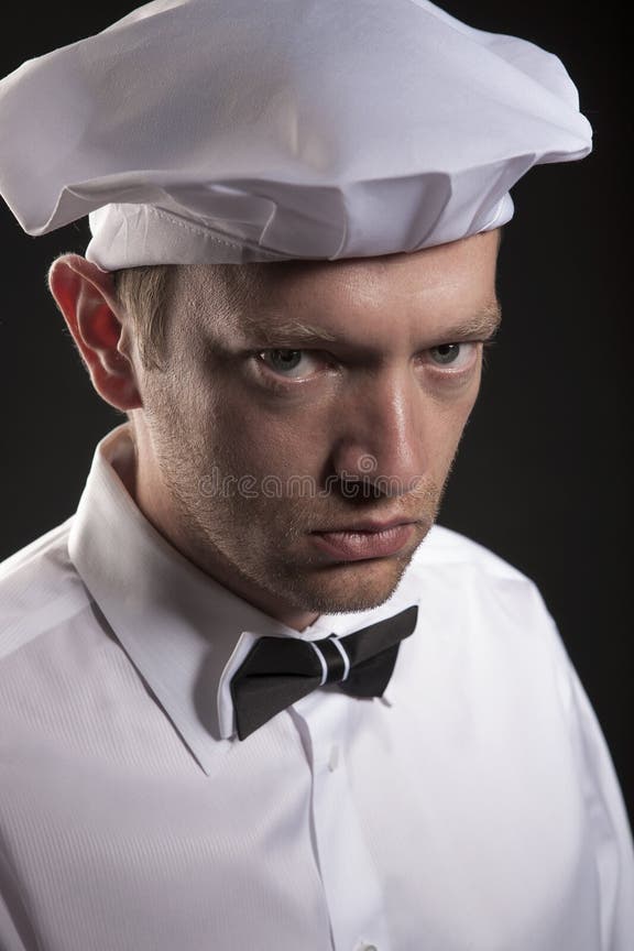 The mad chef stock photo. Image of chef, caucasian, young - 27278132