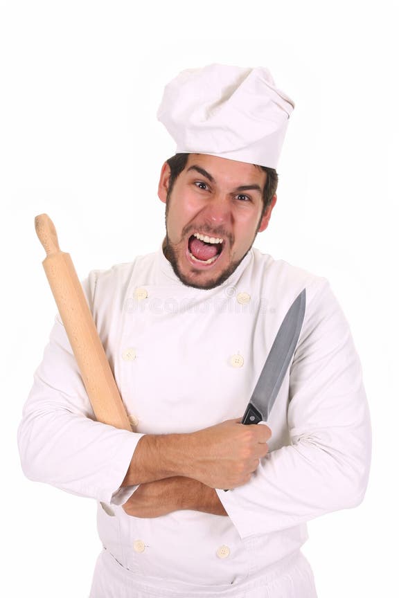 Mad chef stock image. Image of comic, cook, funny, food - 6975883