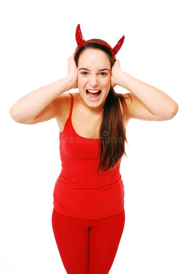 Mad devil stock image. Image of isolated, fancy, extremes - 12376187